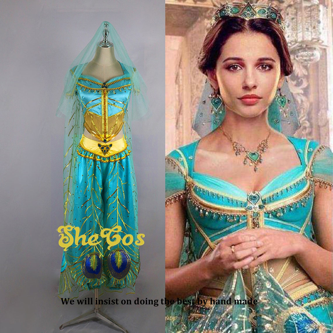 Princess Jasmine Costume Adult 2019 Aladdin Jasmine Cosplay Etsy