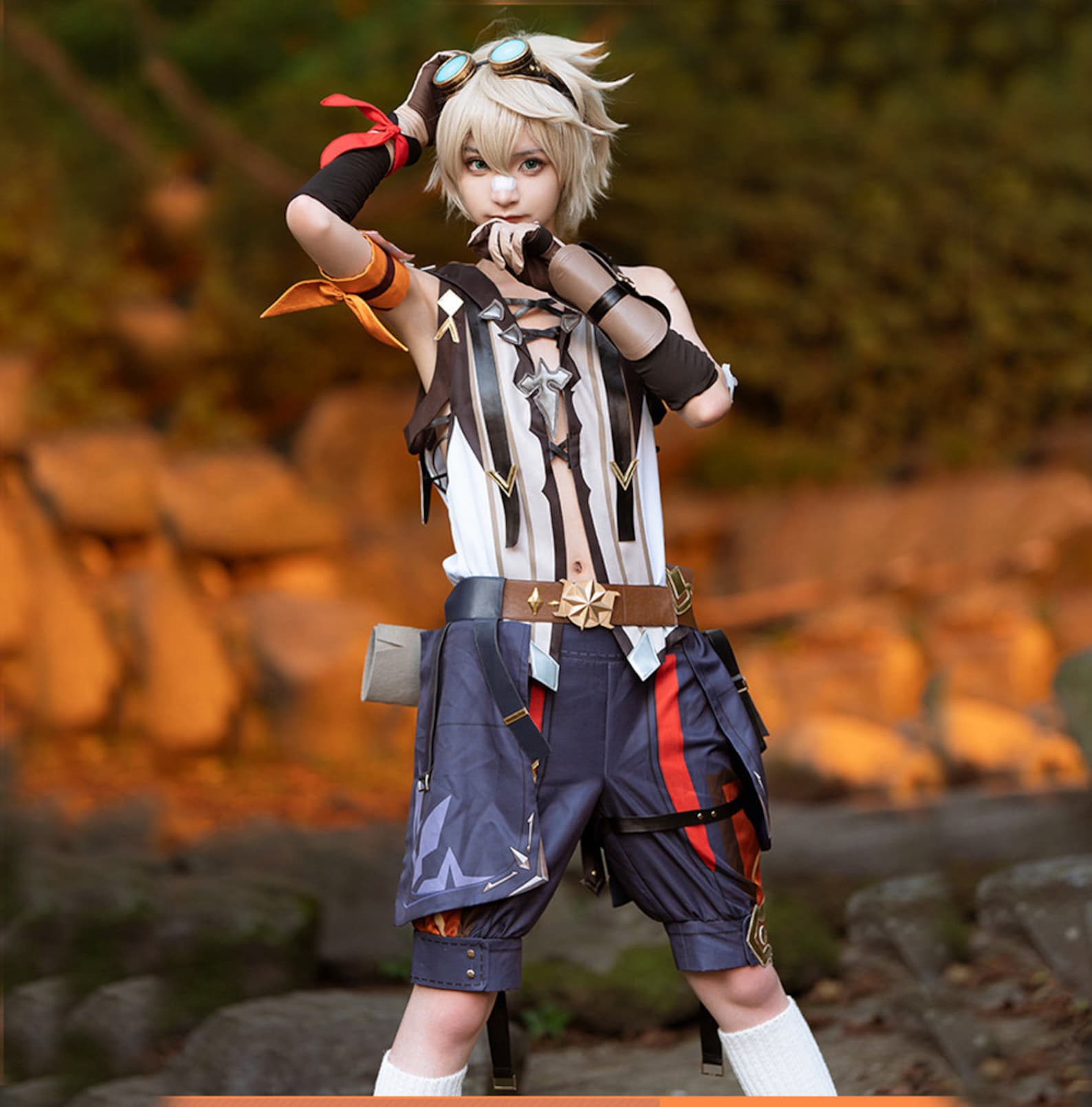 Genshin Impact Bennett Cosplay Costume Bennett Wig - Etsy Canada
