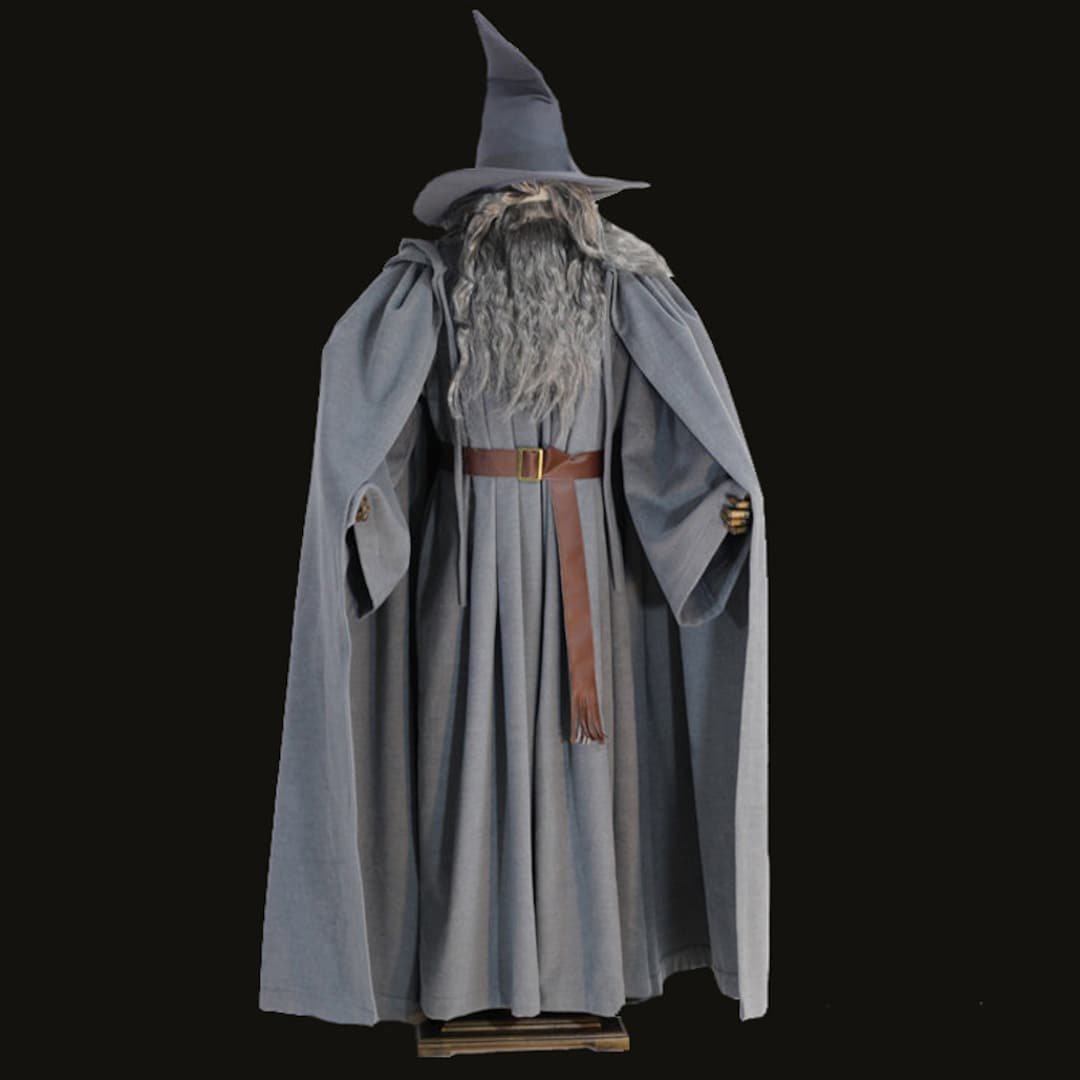 Gandalf déguisement cosplay laine grise cape capuche Gandalf - Etsy France