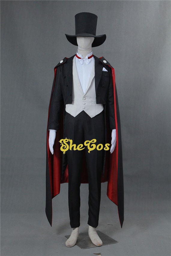 Sailor Moon Chiba Mamoru Tuxedo Anime Cosplay Costume Hat Cloak Eye ...