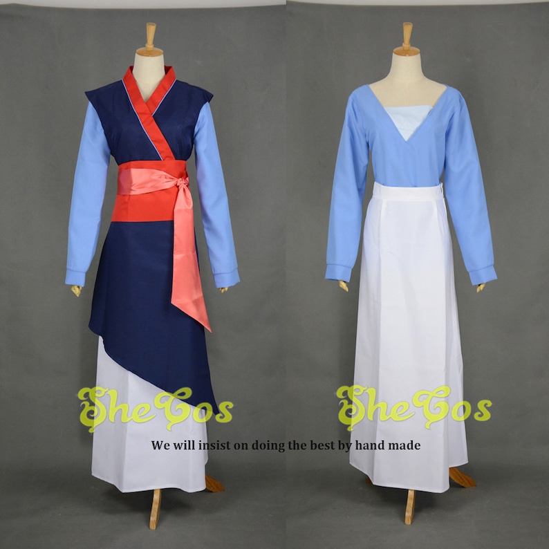 Mulan Costume Adult Disney Princess Mulan Dress Cosplay For Etsy