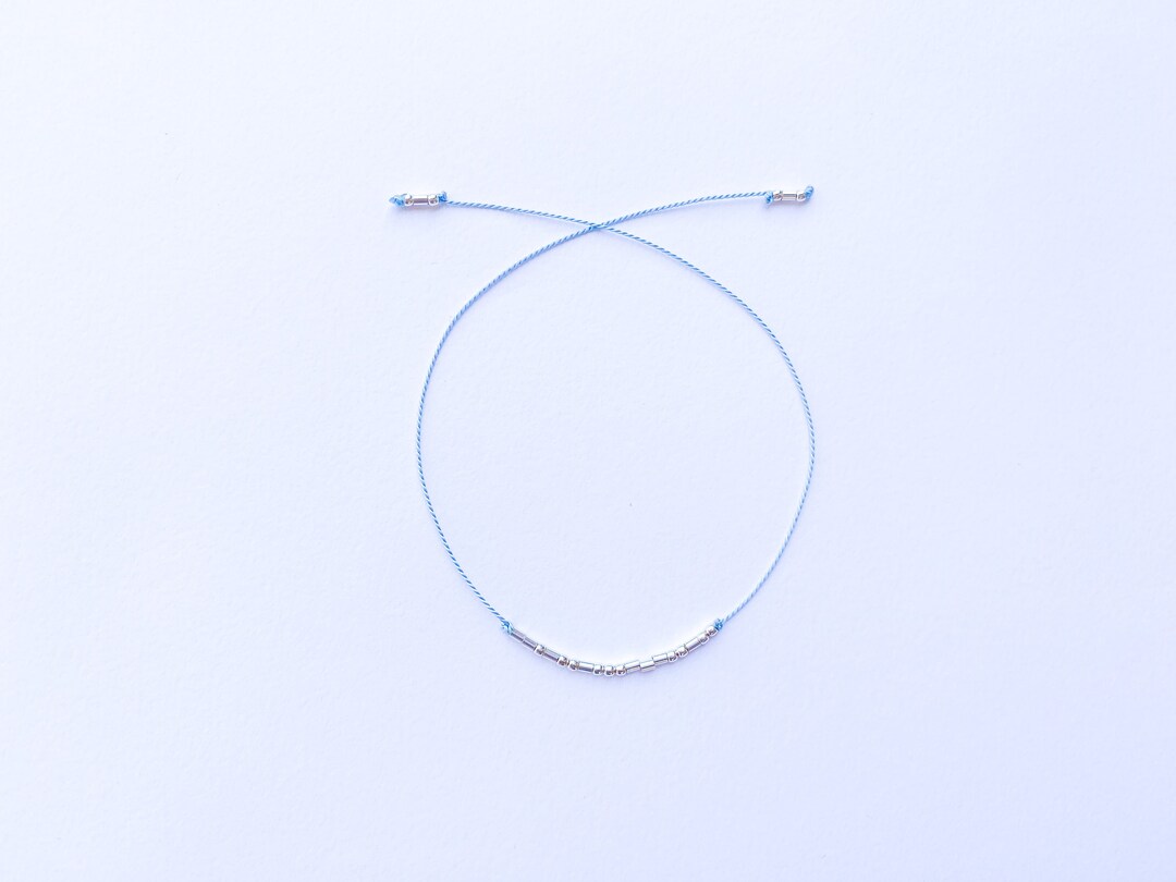 Family Bracelet for Luck With Morse Code Lucky Bracelet Luck Bracelet ...