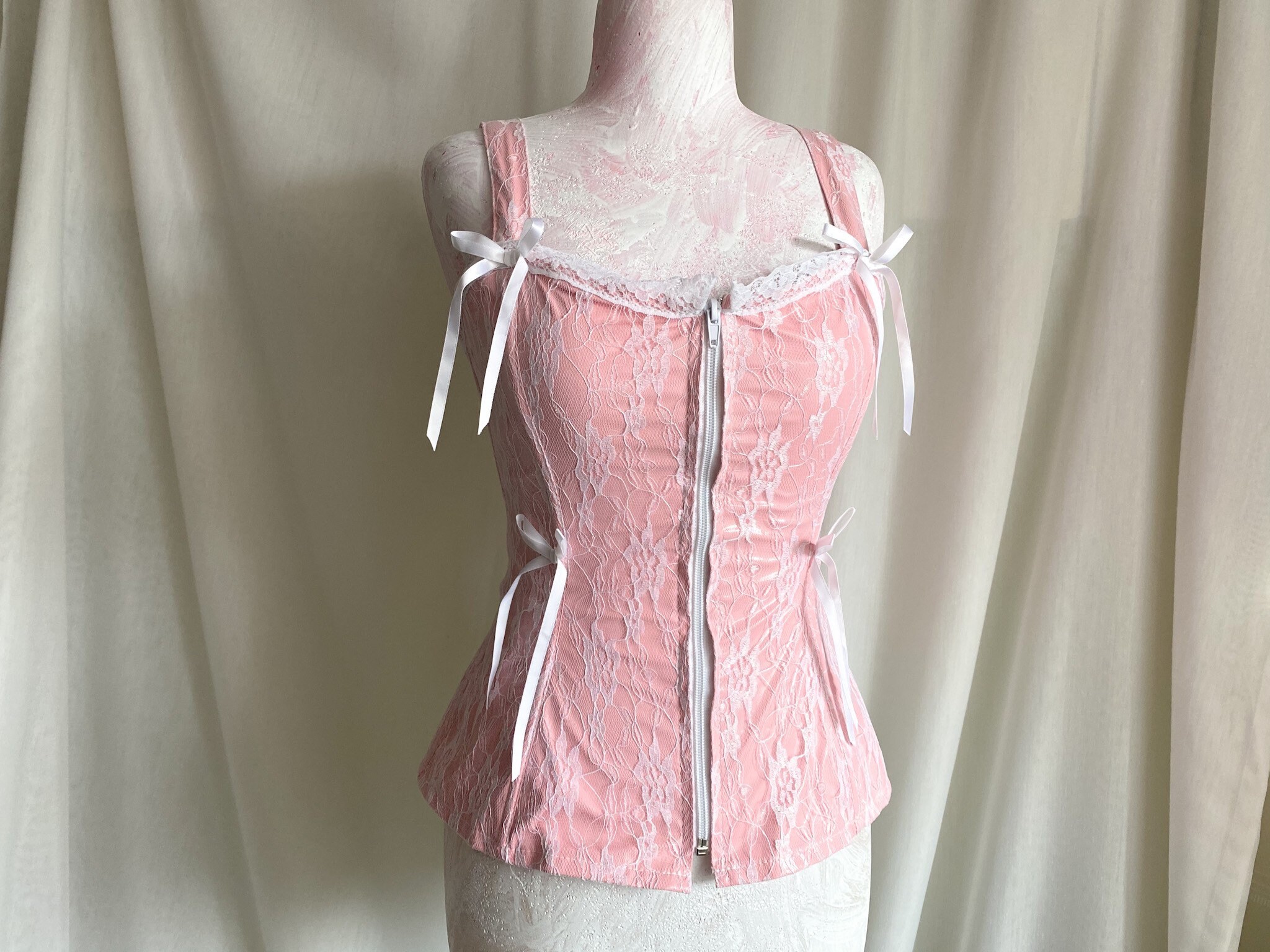 Pink Corset / Phaze Alternative Clothing / Rose Angel Eva Bodice Corset ...