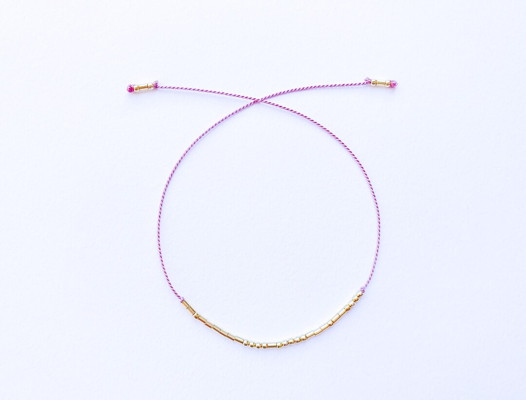 Morse Code Bracelet for Luck With the Word - Etsy