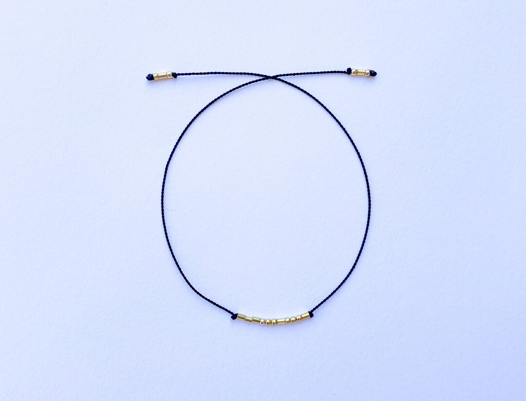Morse Code Bracelet for Luck With the Word dream Encrypted in the ...
