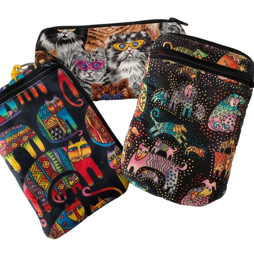 3 Cat Pouches Makeup Bag Laurel Burch - Etsy