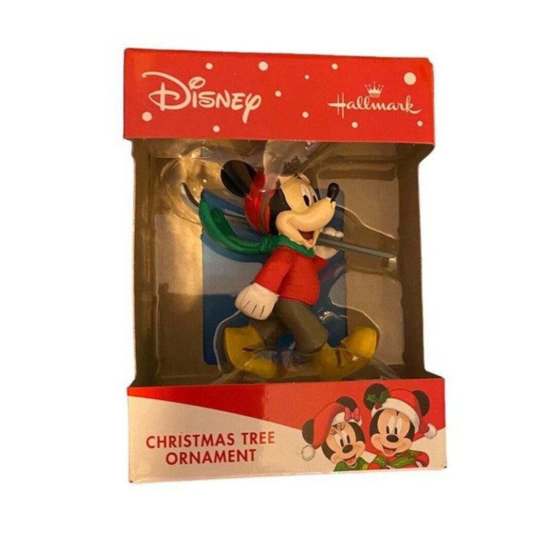 Mickey Mouse With Ski NIB Ornament Christmas Xmas Disney - Etsy