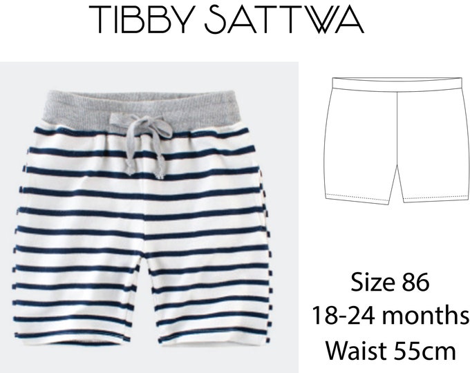 Baby Shorts Sewing Pattern PDF- Kids Easy Sewing Pattern Pdf, Sizes 18 ...