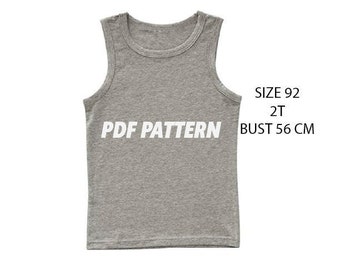 Boys Tank Top Pattern - Etsy