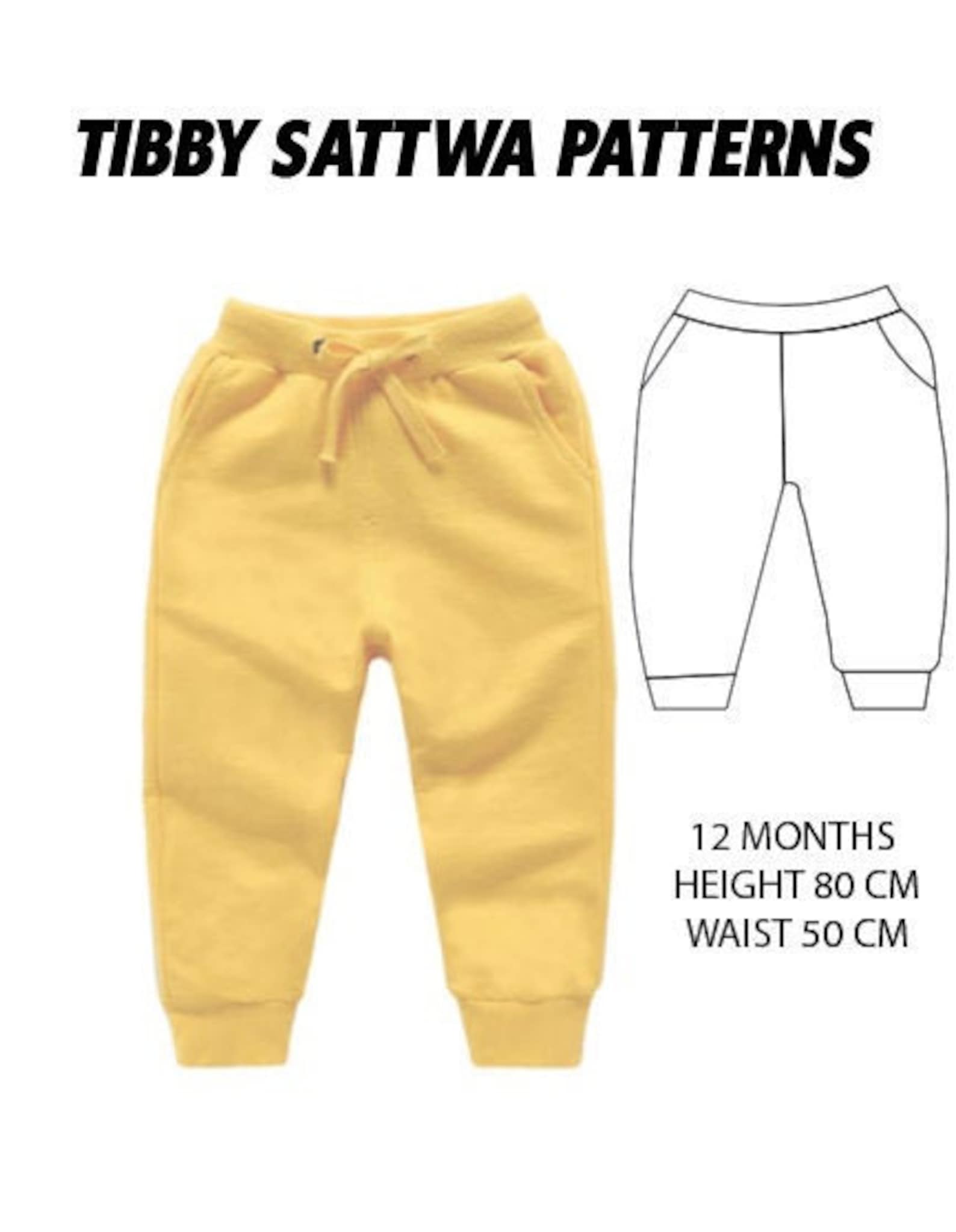 Baby Pants Pattern PDF, Baby Sewing Patterns Pdf, Baby Sewing Pattern ...