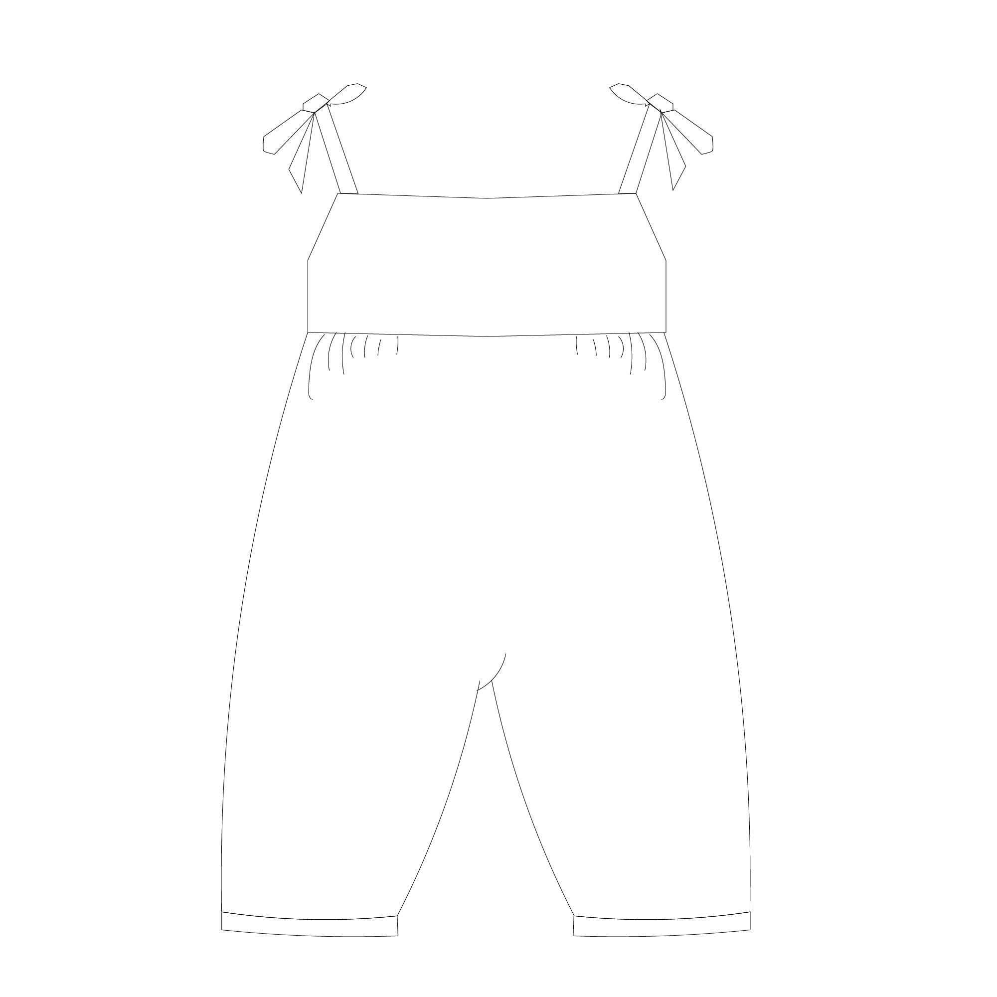 Girls Romper Jumpsuit Sewing Pattern Pdf, Sewing Patterns, Baby Romper ...