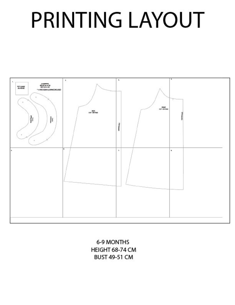 Baby Dress Sewing Pattern PDF, Summer Dress Sewing Patterns, Baby Dress ...