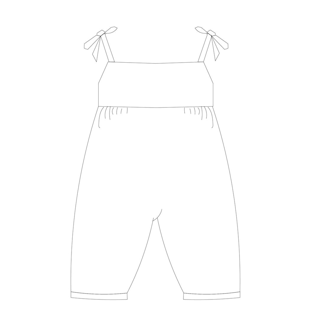 Girls Romper Sewing Pattern PDF, Strap Top Sewing Pattern , Baby ...