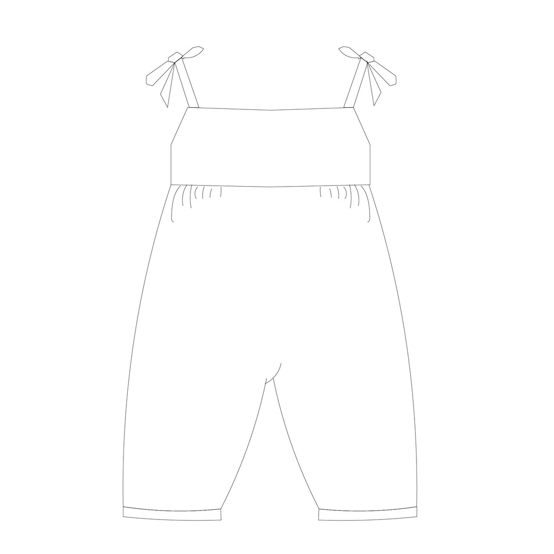 Girls Romper Sewing Pattern PDF Strap Top Sewing Pattern - Etsy
