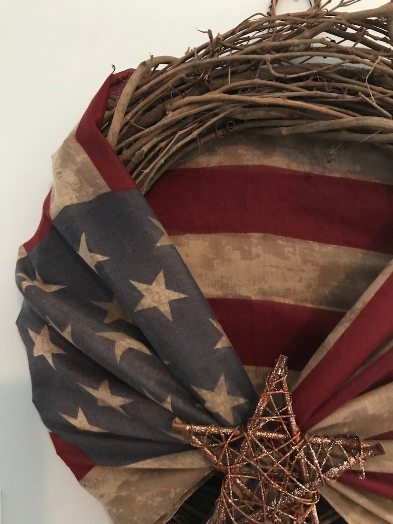 Patriotic Rustic Wreath - Etsy