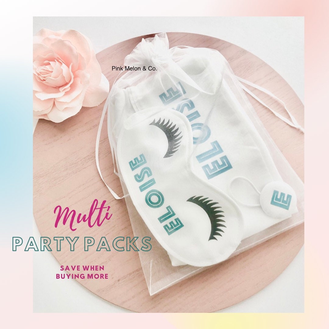Sleep Over Pack Customised Party Pack Bundle Birthday Party - Etsy ...