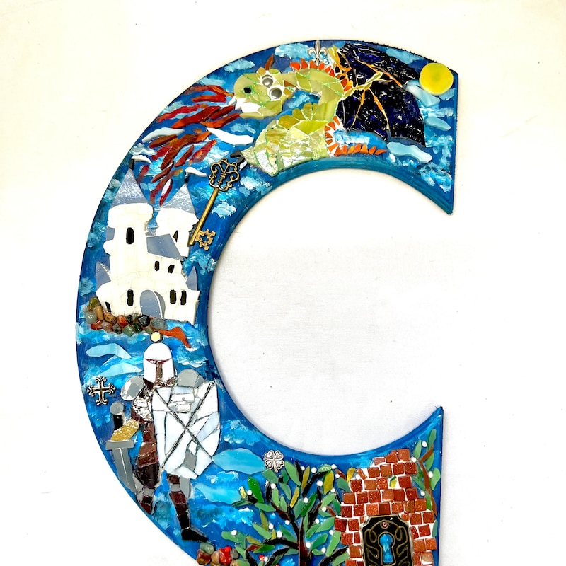 Mosaic Letter - Etsy