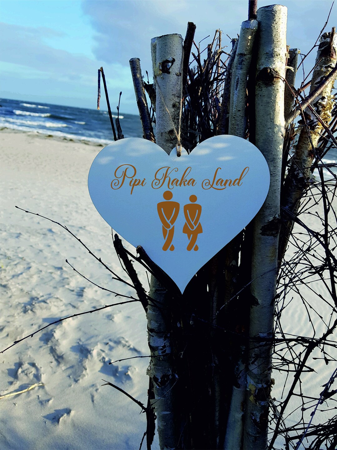 Pipi Kaka Land Herz WC Schild Toilette Holzschild Schild Türschild - Etsy