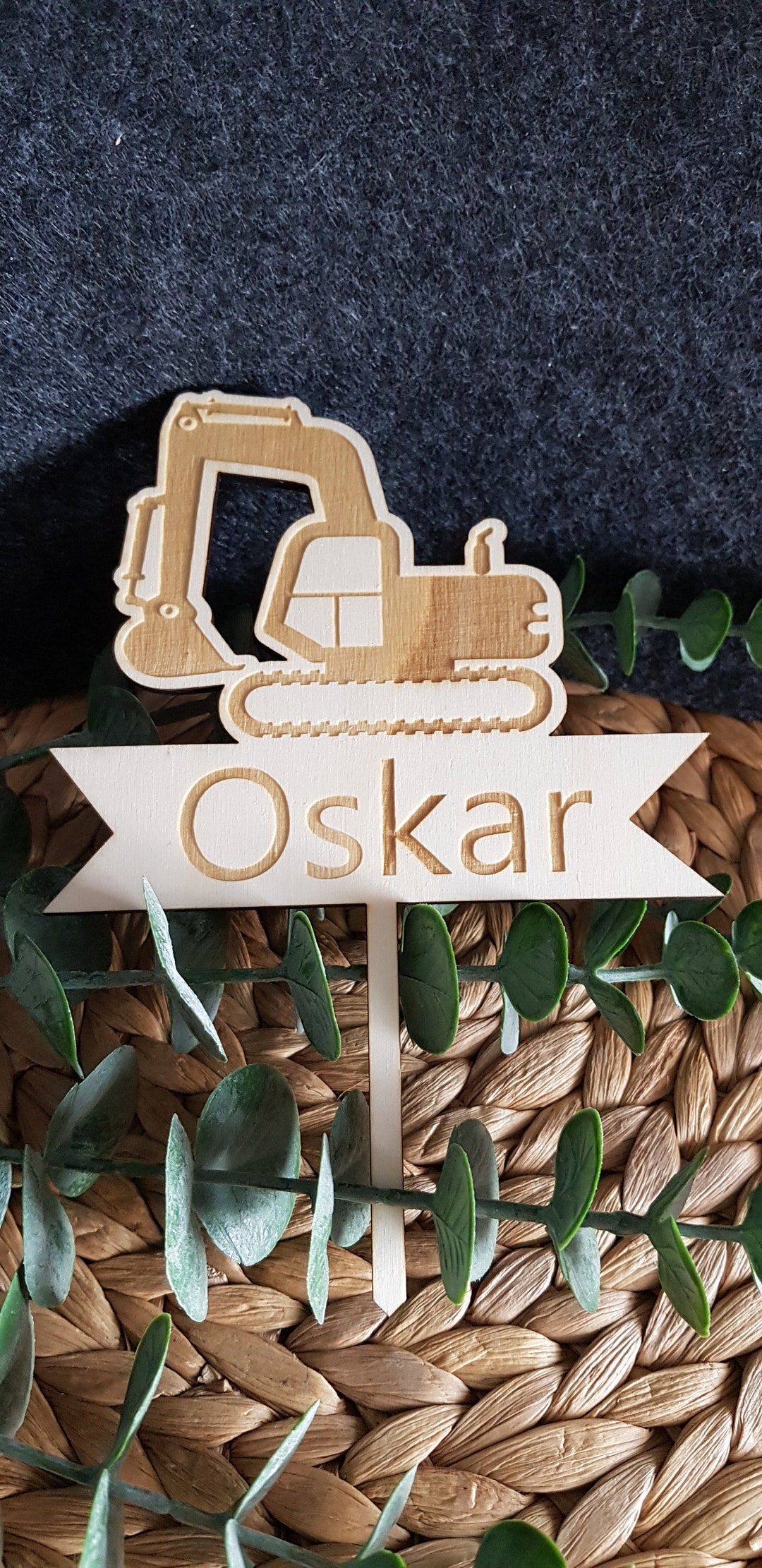 Caketopper Traktor Bagger Feuerwehr Rakete Astronaut Cake Topper mit ...
