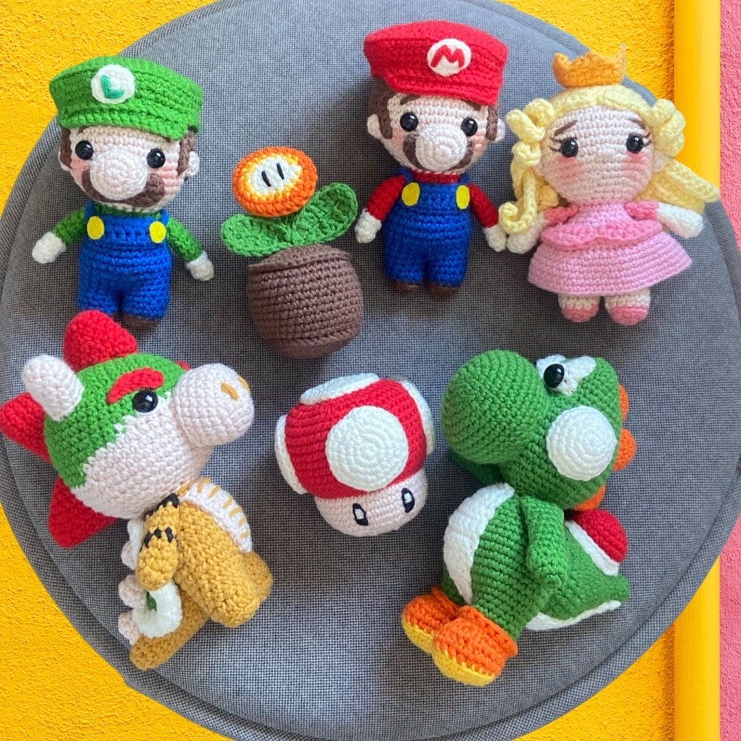 Super Mario Doll Set Include 7 Dolls Finished Product & Free Shipping ...