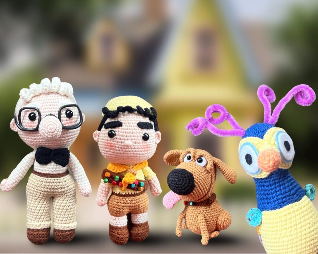 Up Movie Crochet Doll Set – Handmade Amigurumi Characters - Etsy
