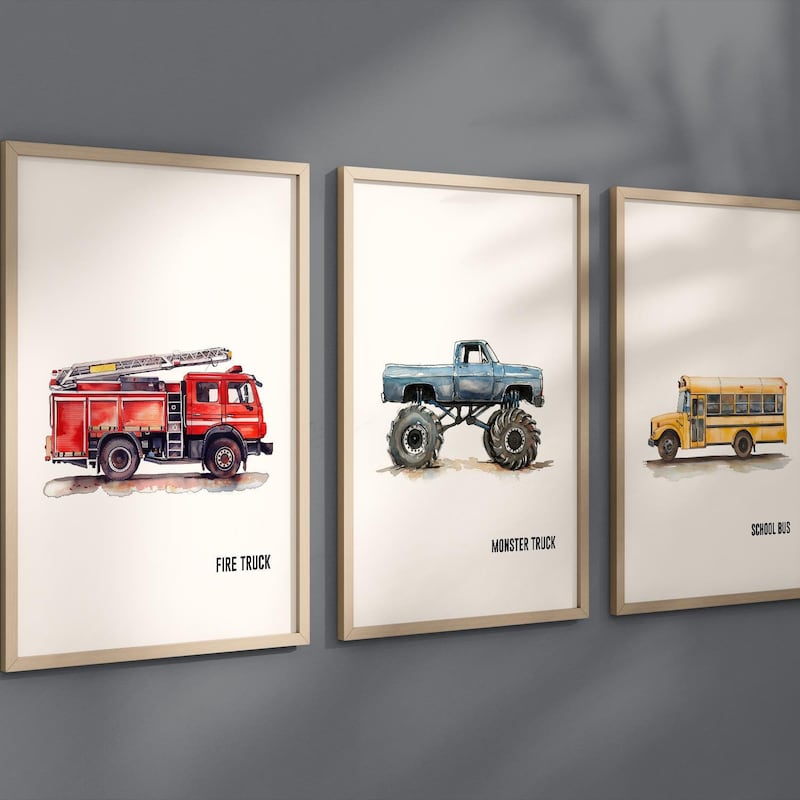 Fire Truck Nursery - Etsy