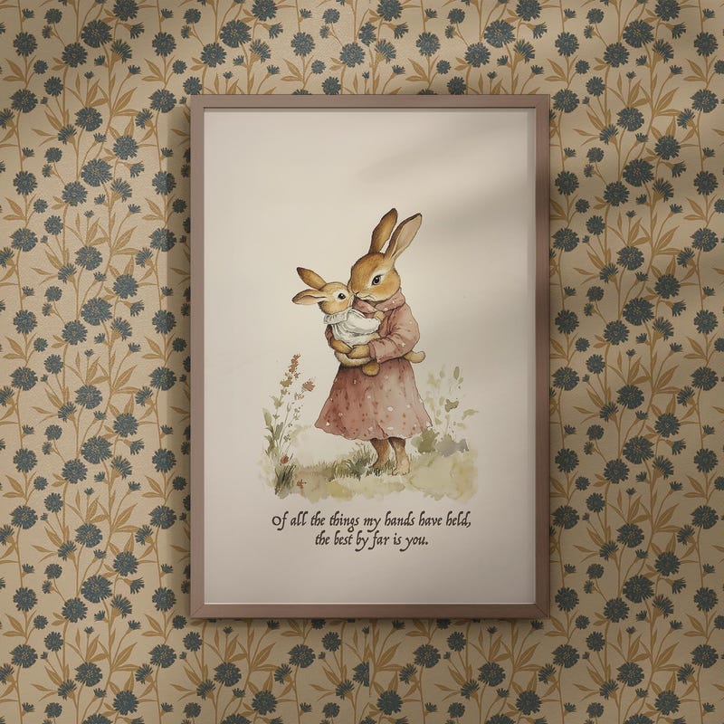Mom Baby Bunny - Etsy