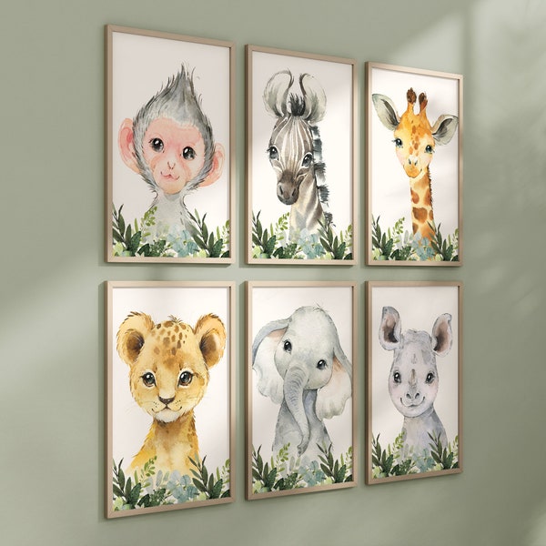 Jungle Nursery Art - Etsy
