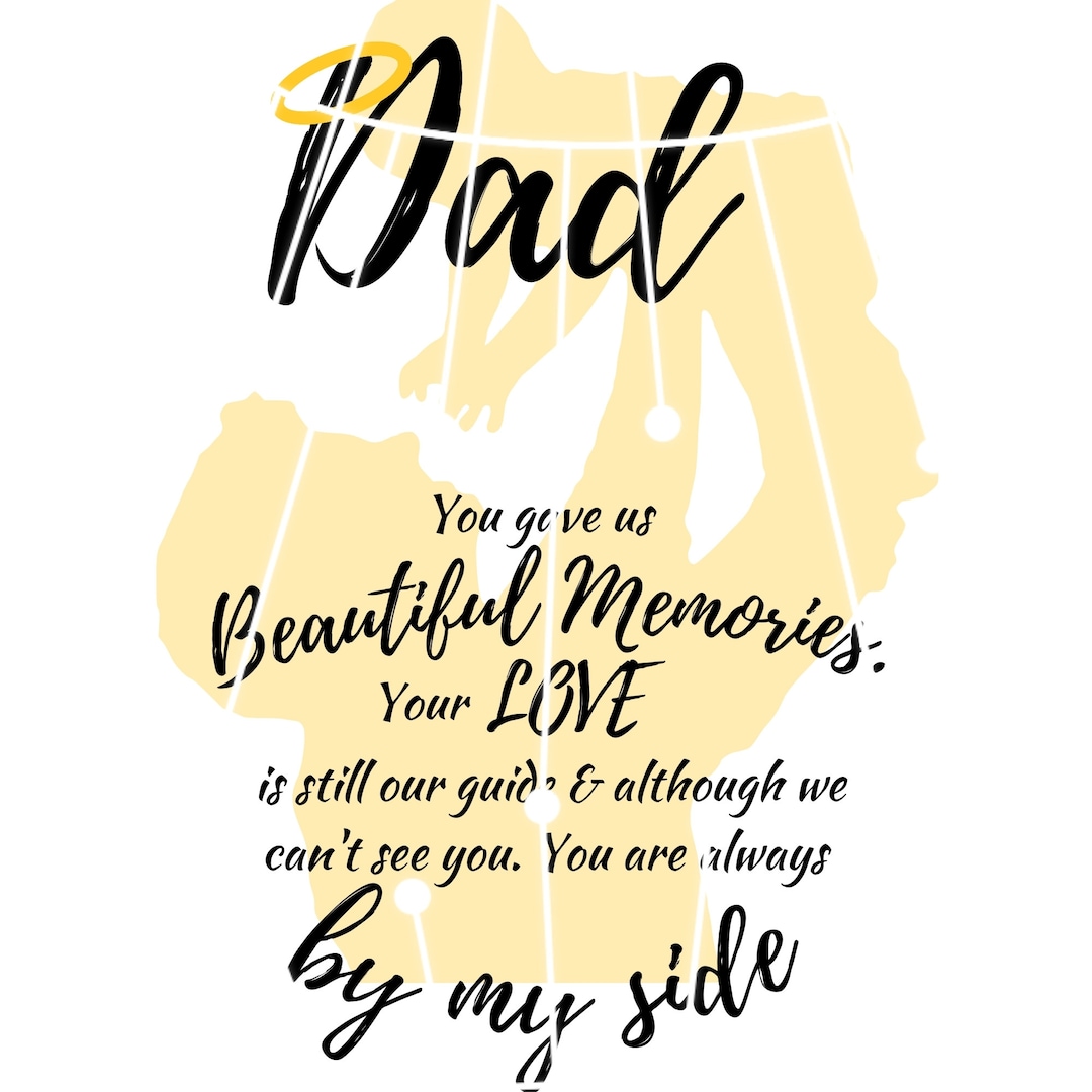 Memorial Dad SVG - Etsy