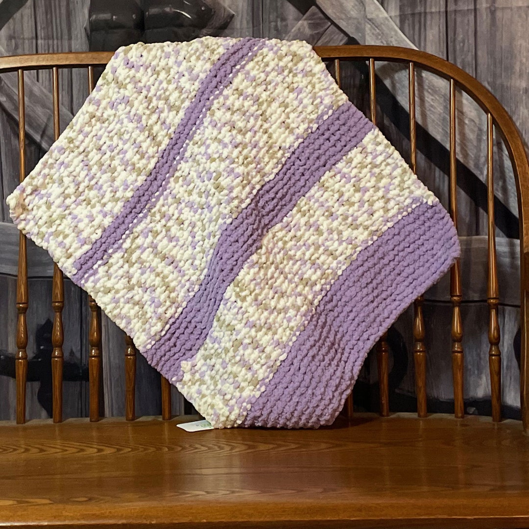Lilac and Multi Colored Baby Blanket - Etsy