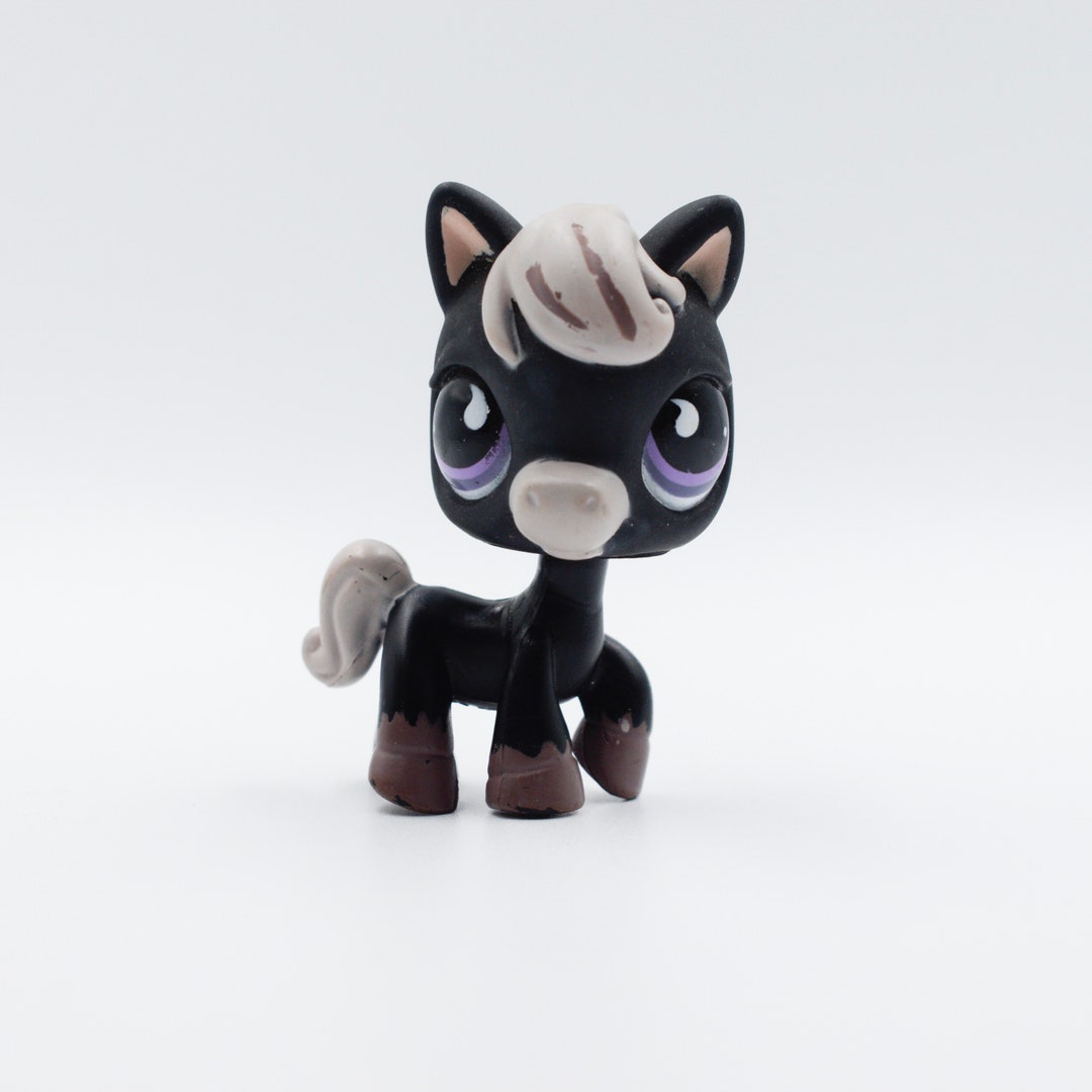 LPS Black Horse 523 Authentic Littlest Pet Shop Hasbro - Etsy