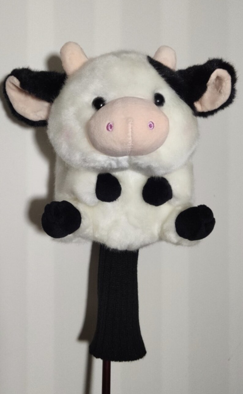 Cow Plush Golf Club Head Cover/ Golf Driver Cover - Etsy