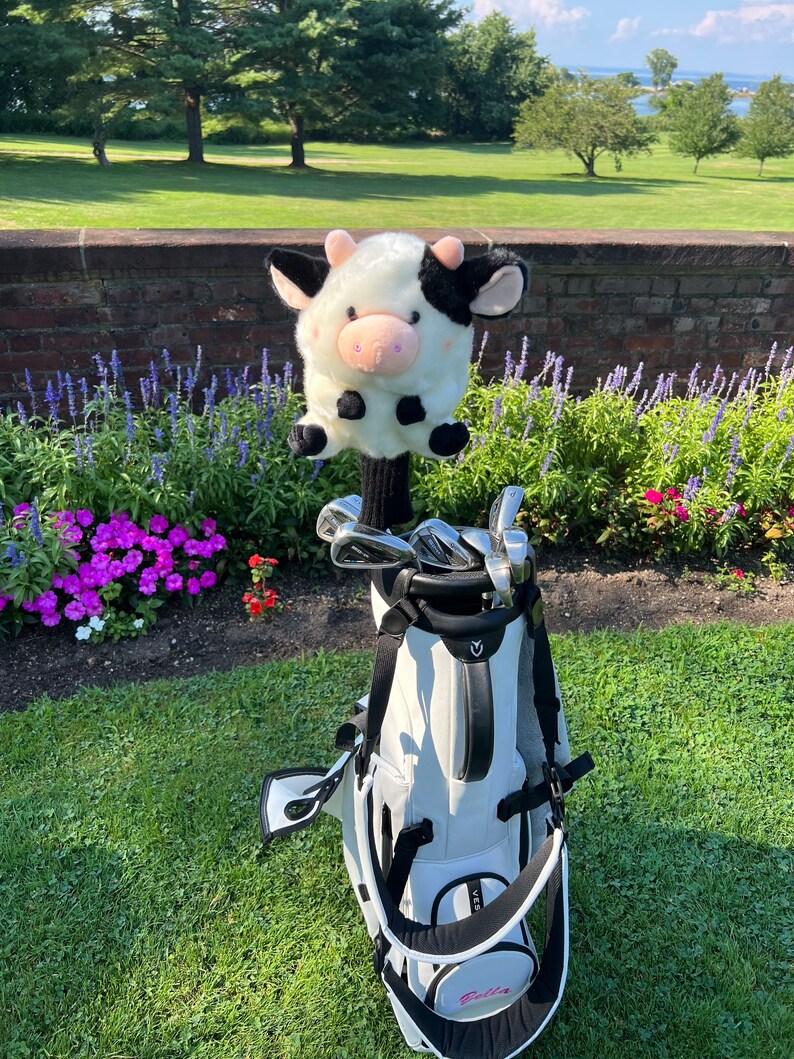 Cow Plush Golf Club Head Cover/ Golf Driver Cover - Etsy