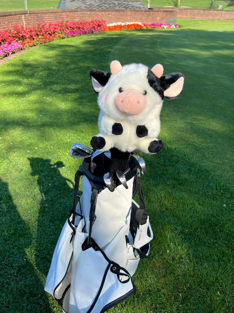 Cow Plush Golf Club Head Cover/ Golf Driver Cover - Etsy
