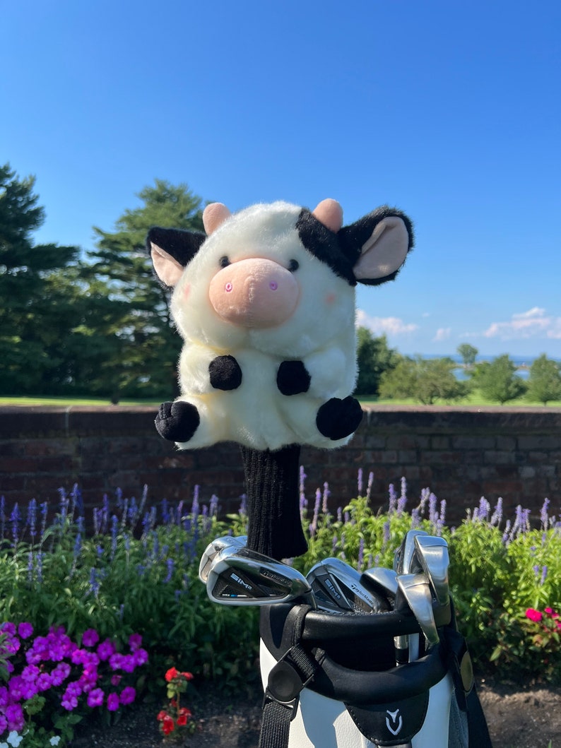 Cow Plush Golf Club Head Cover/ Golf Driver Cover - Etsy