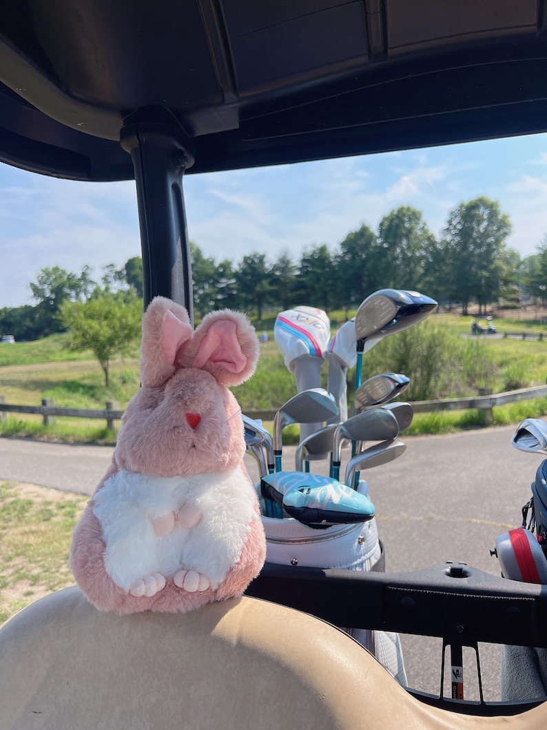 Bunny Rabbit Plush Golf Club Head Cover Golf Driver/ Animal Plush/ Gift ...