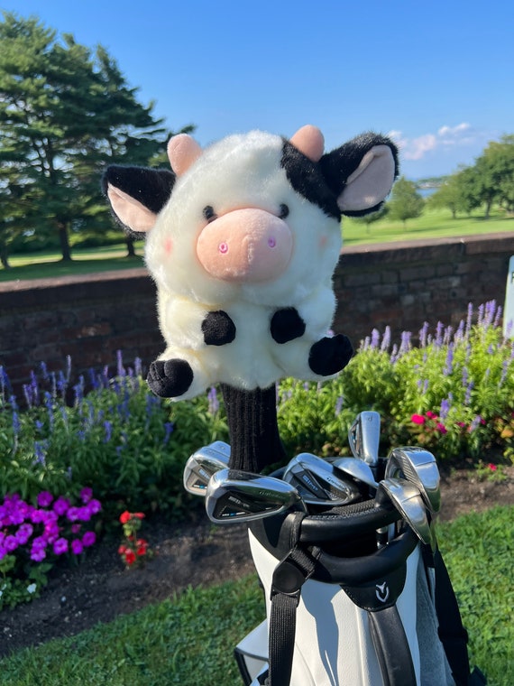 Cow Plush Golf Club Head Cover/ Golf Driver Cover - Etsy