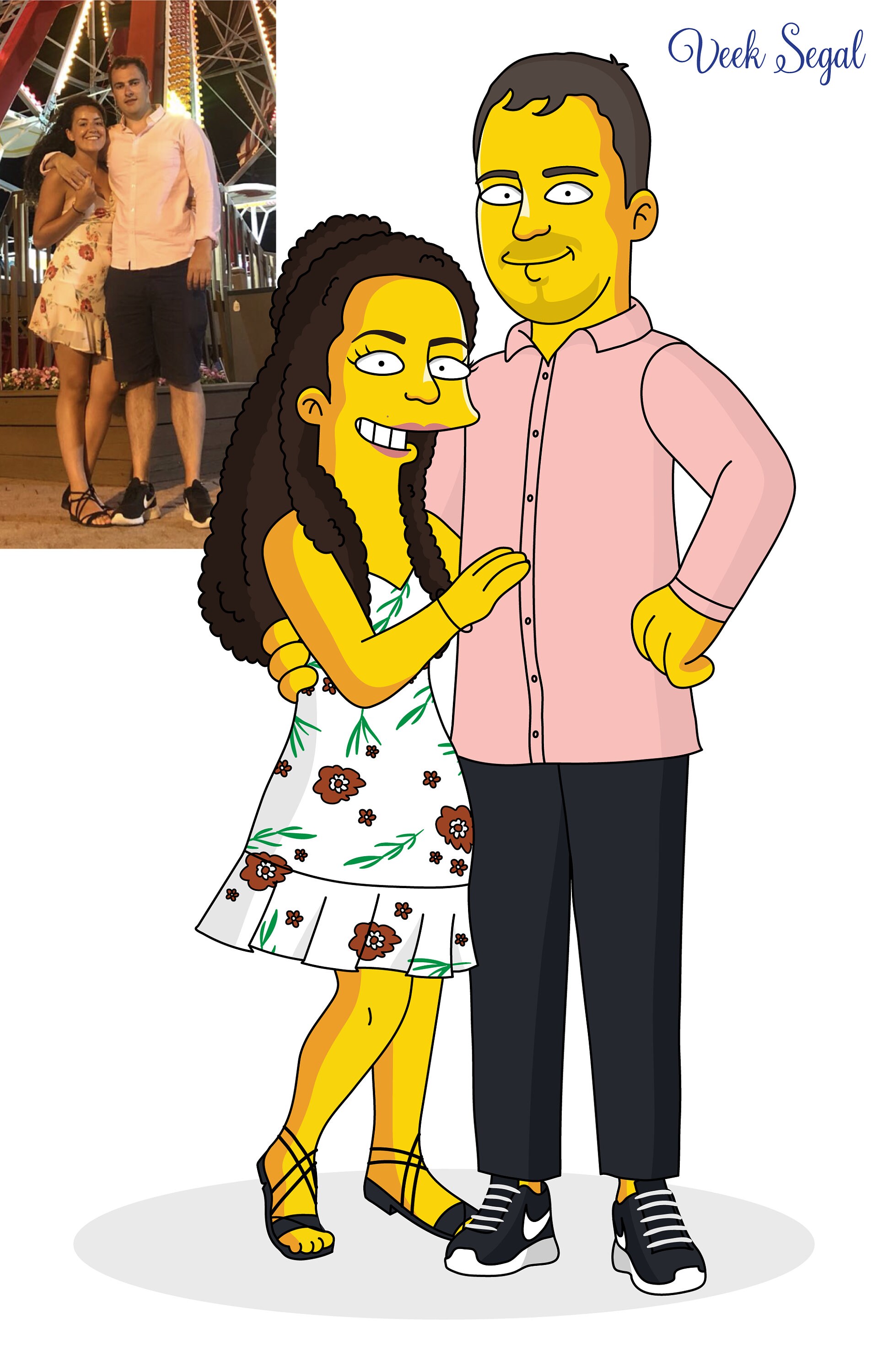 Custom Character Portrait from Photo Simpsons Avatar Custom | Etsy