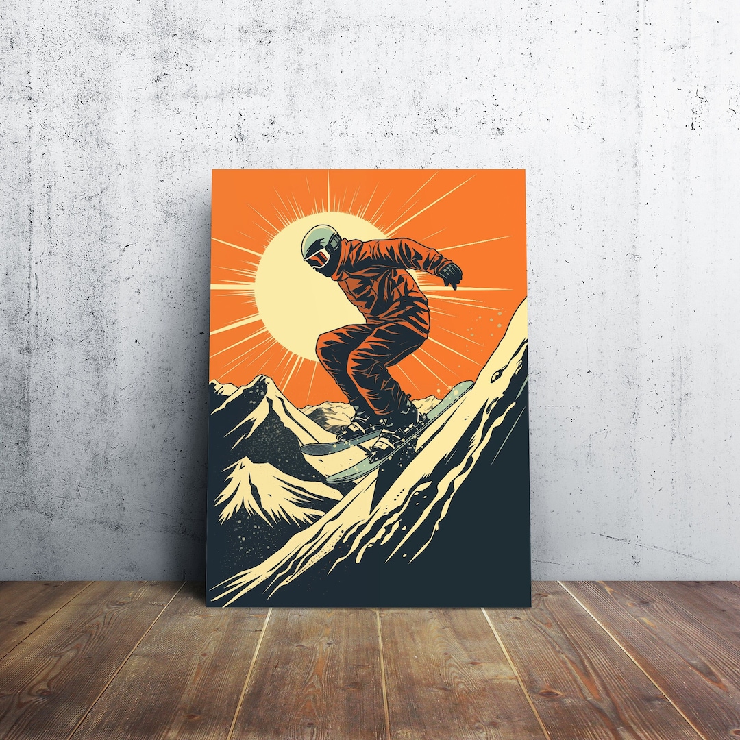 Ski Wall Art Poster Freestyle Skiing Print Instant Download - Etsy