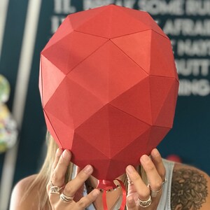 Balloon Paper Model Patron Papercraft Origami DIY - Etsy