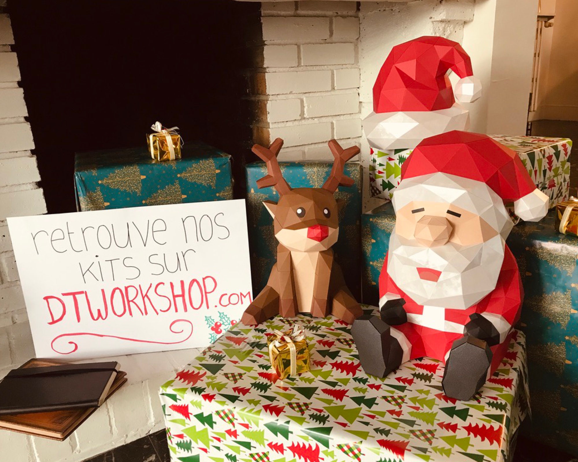 Christmas Christmas hat Paper Model Patron Papercraft Origami DIY ...