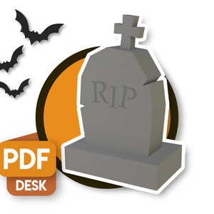 Grave Paper Model Patron Papercraft Origami DIY | Etsy