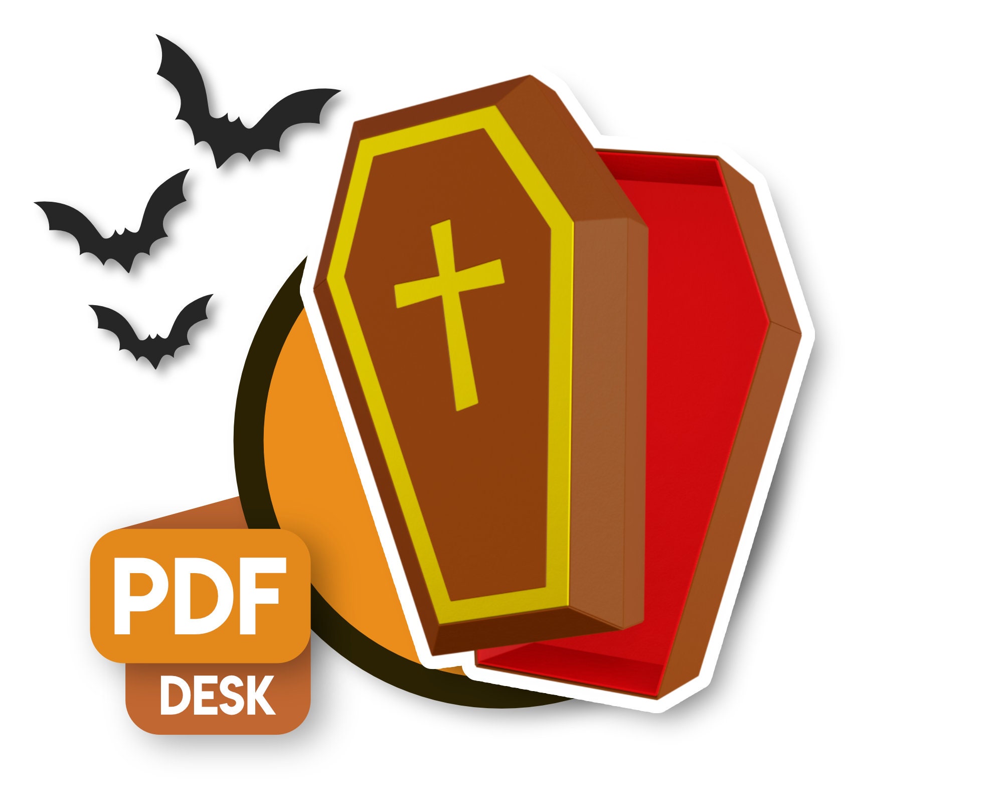 Coffin Paper Model Patron Papercraft Origami DIY - Etsy UK