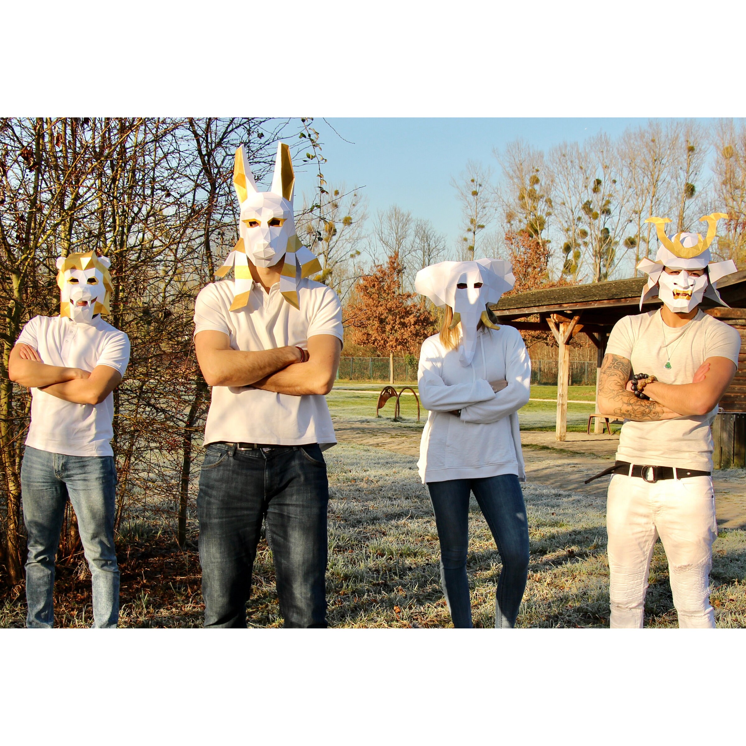 Anubis Mask Paper Model Patron Papercraft Origami DIY - Etsy