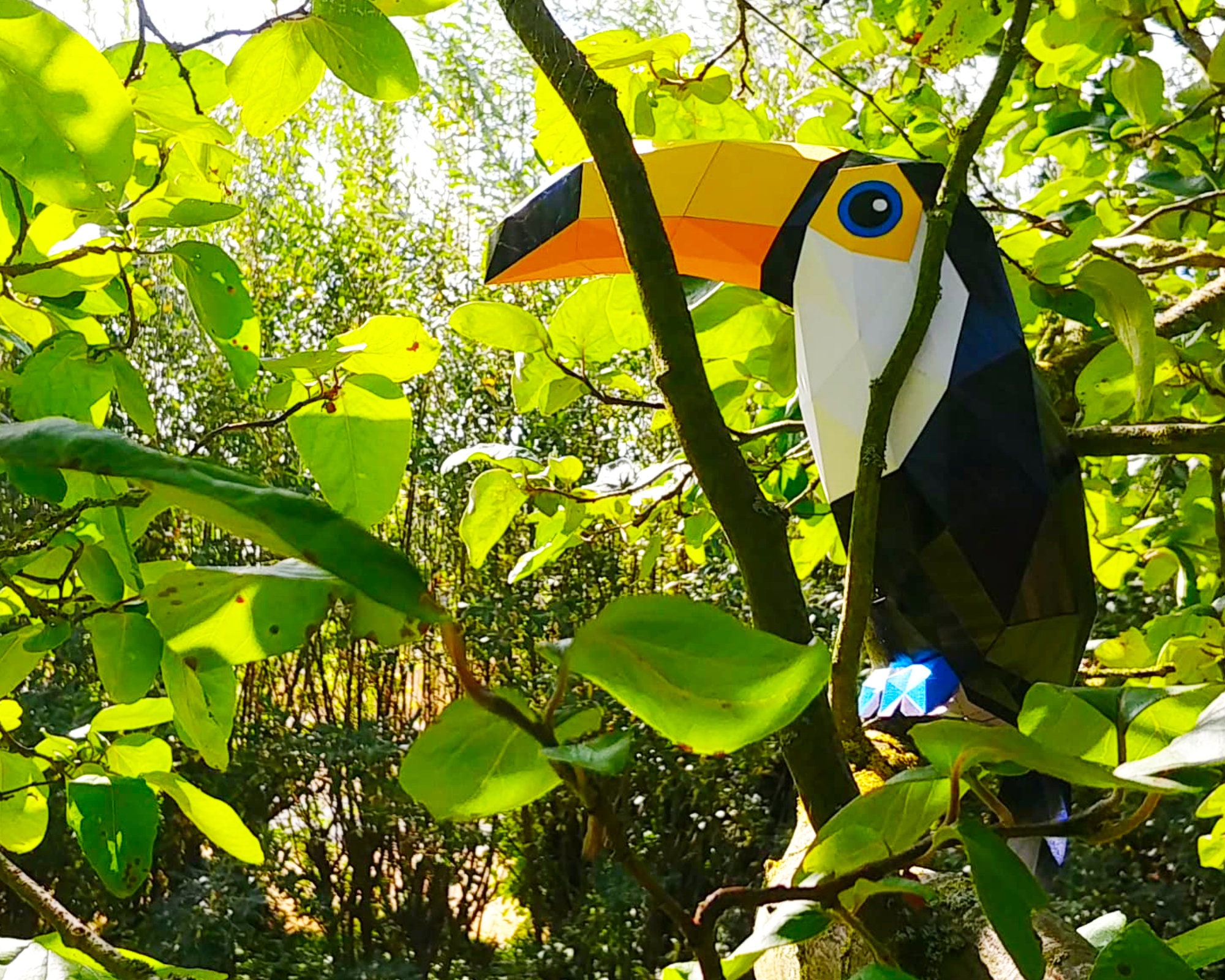 Toucan Paper Model Patron Papercraft Origami DIY - Etsy.de