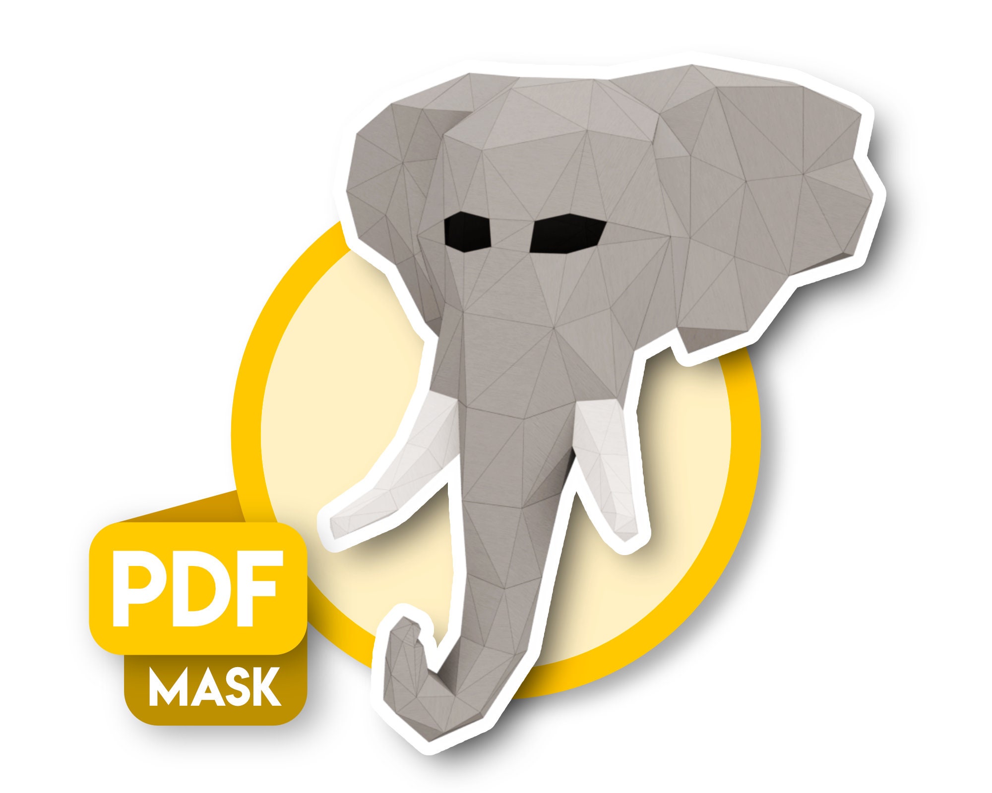 Elephant Mask Cardboard
