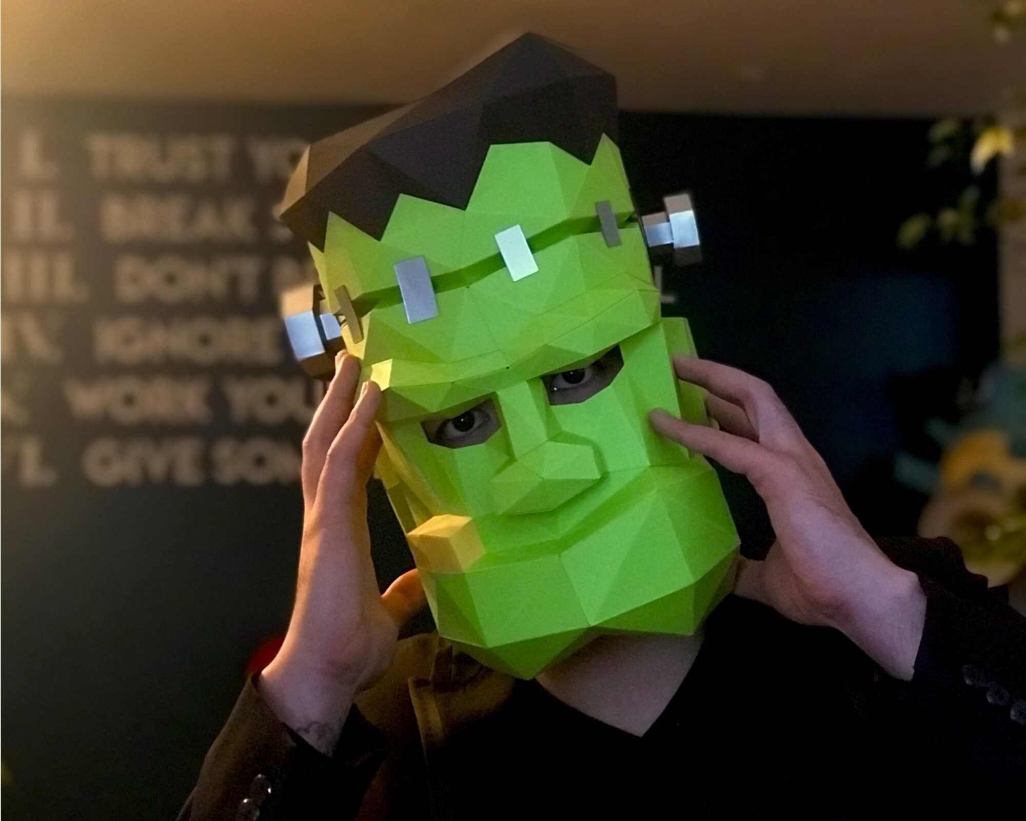 Frankenstein Paper Model Patron Papercraft Origami DIY - Etsy