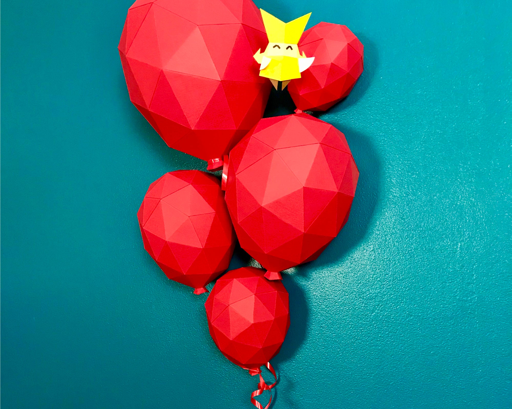 Balloon Paper Model Patron Papercraft Origami DIY - Etsy UK