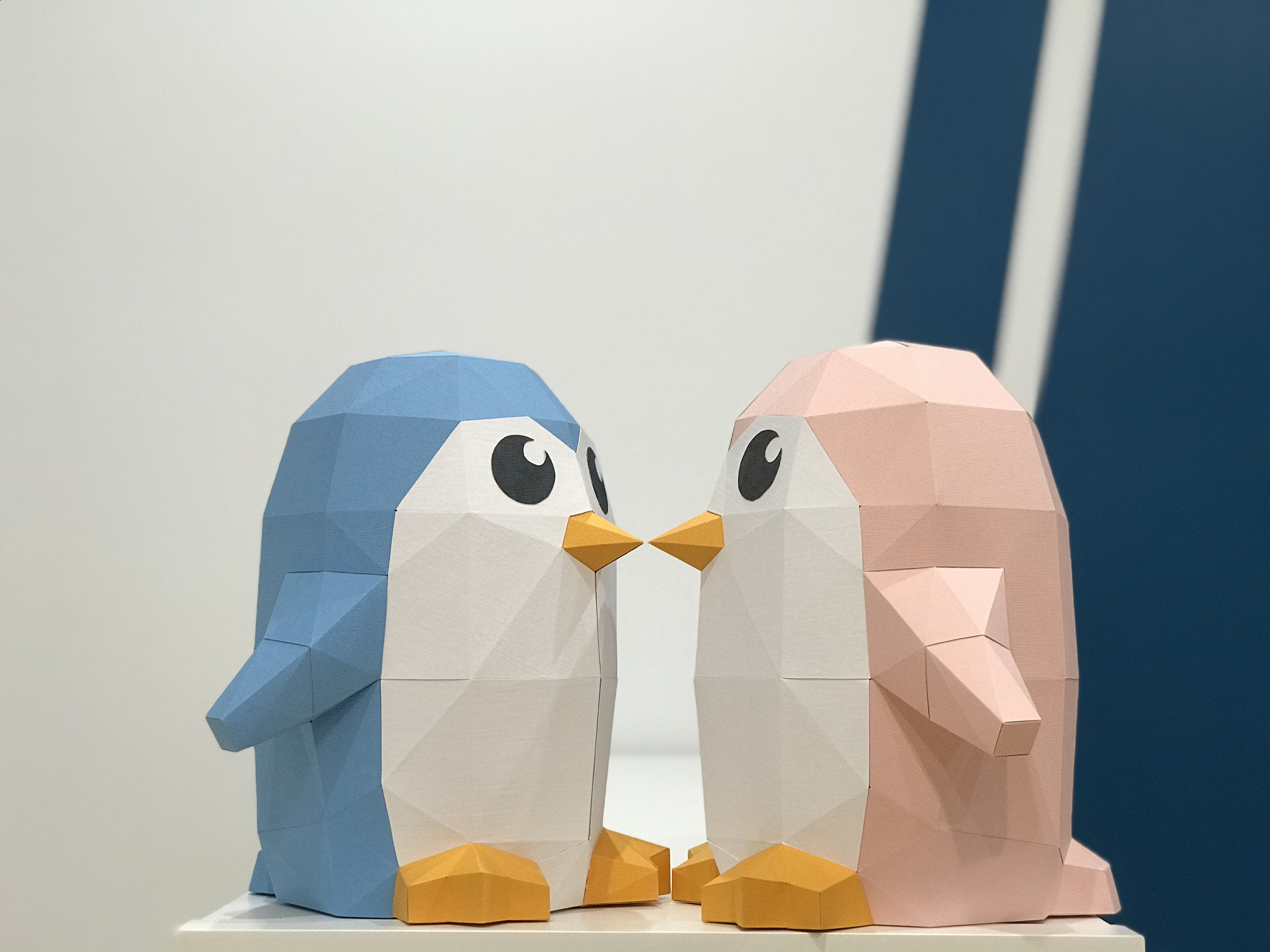 Penguins Paper Model Patron Papercraft Origami DIY - Etsy UK