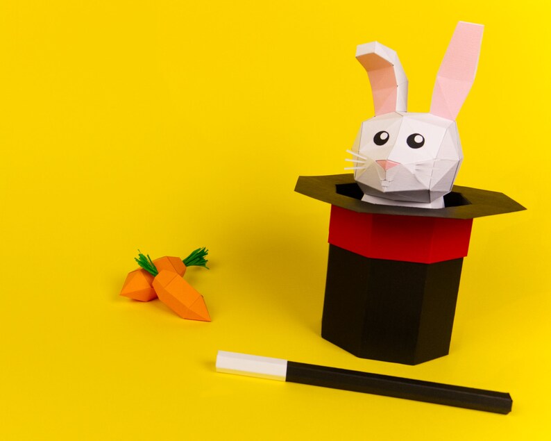Magician pack Paper Model Patron Papercraft Origami DIY - Etsy España